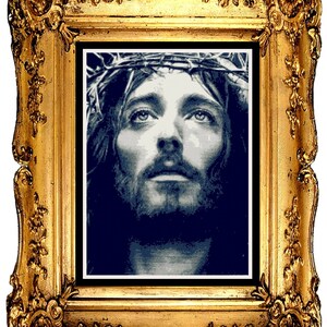 Jesus Christ PATTERN for Cross Stitch-rug Hooking-plastic Canvas ...