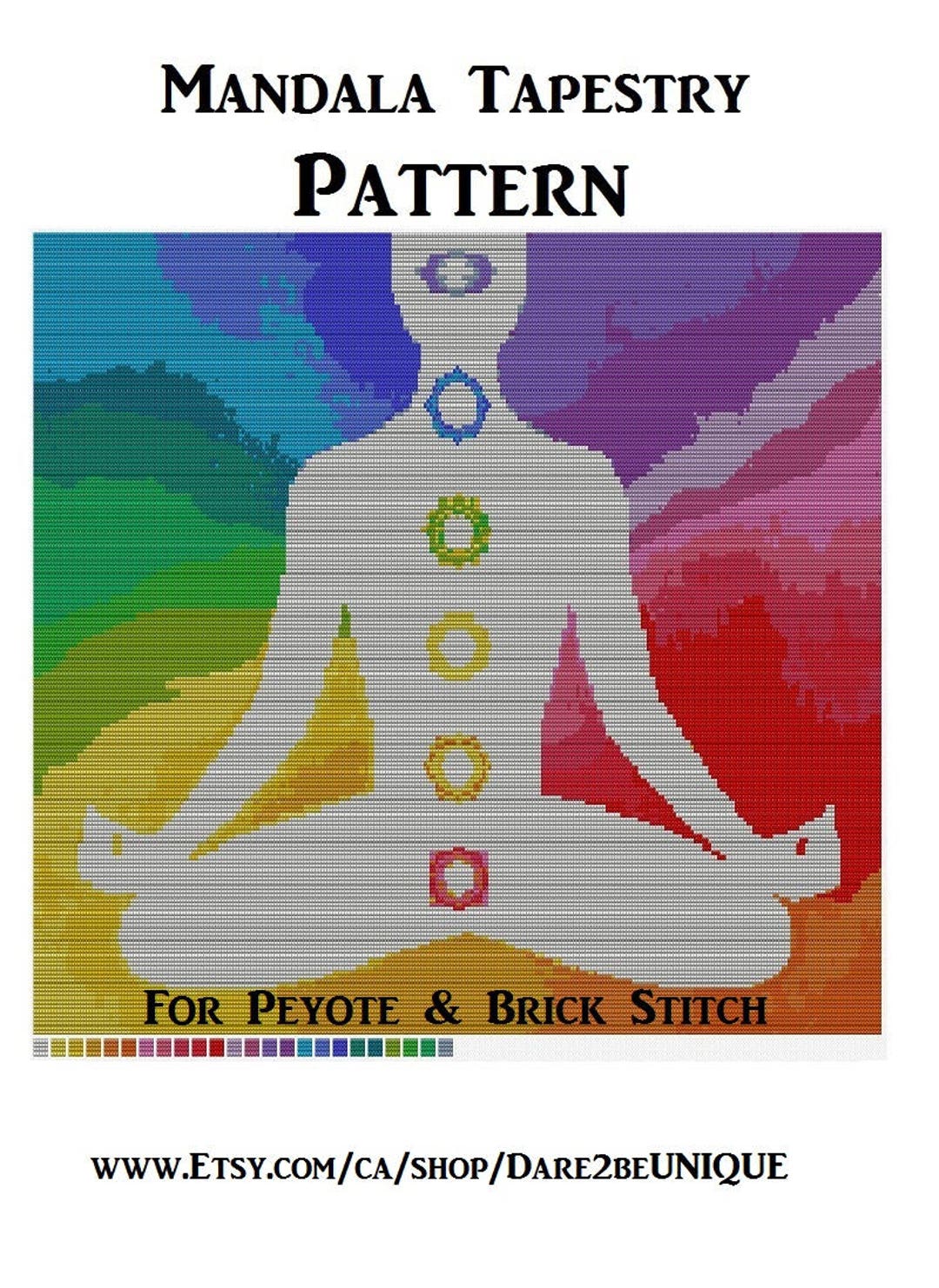 Chakra BEADWORK PATTERN, Perler + Bead Loom + Peyote + Brick Stitch ...