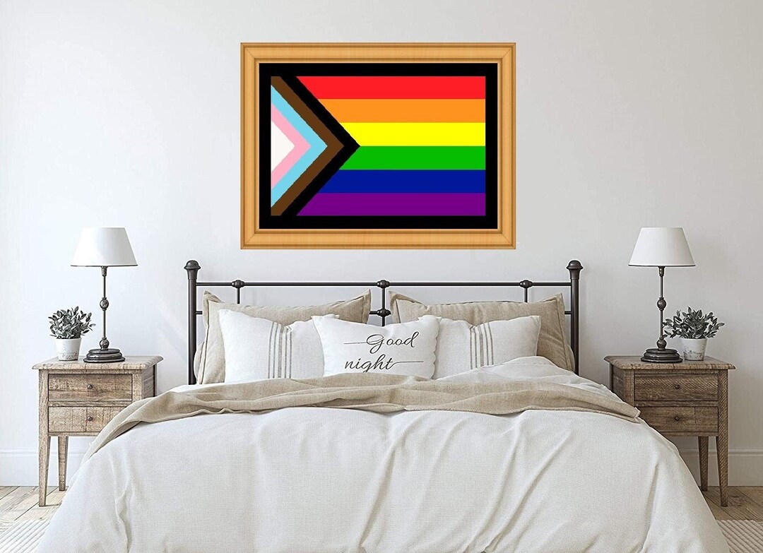 Pride Flag PATTERN for Cross Stitch-rug Hooking-plastic Canvas ...