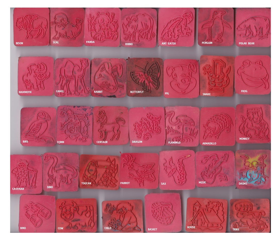 Cute Rubber Stamps Ink Stamp Scrapbooking Craft Supplies - Etsy