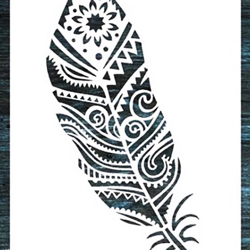 Feather Stencils - Etsy