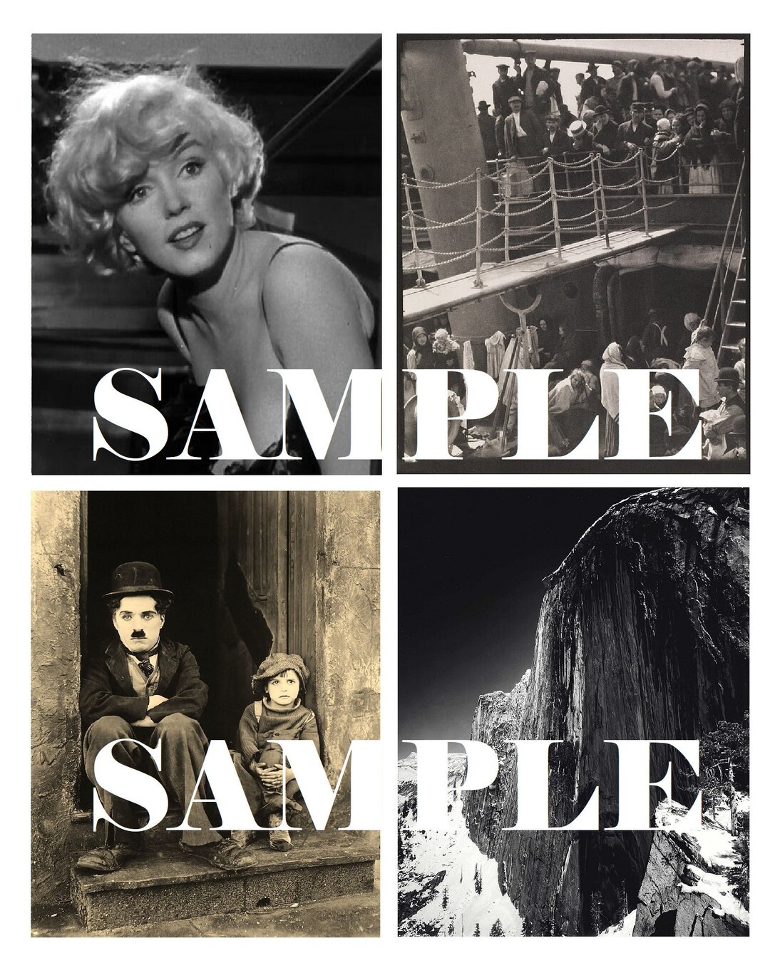 99 Most Famous Vintage Photos in the World-diy Collage Kit Pages ...