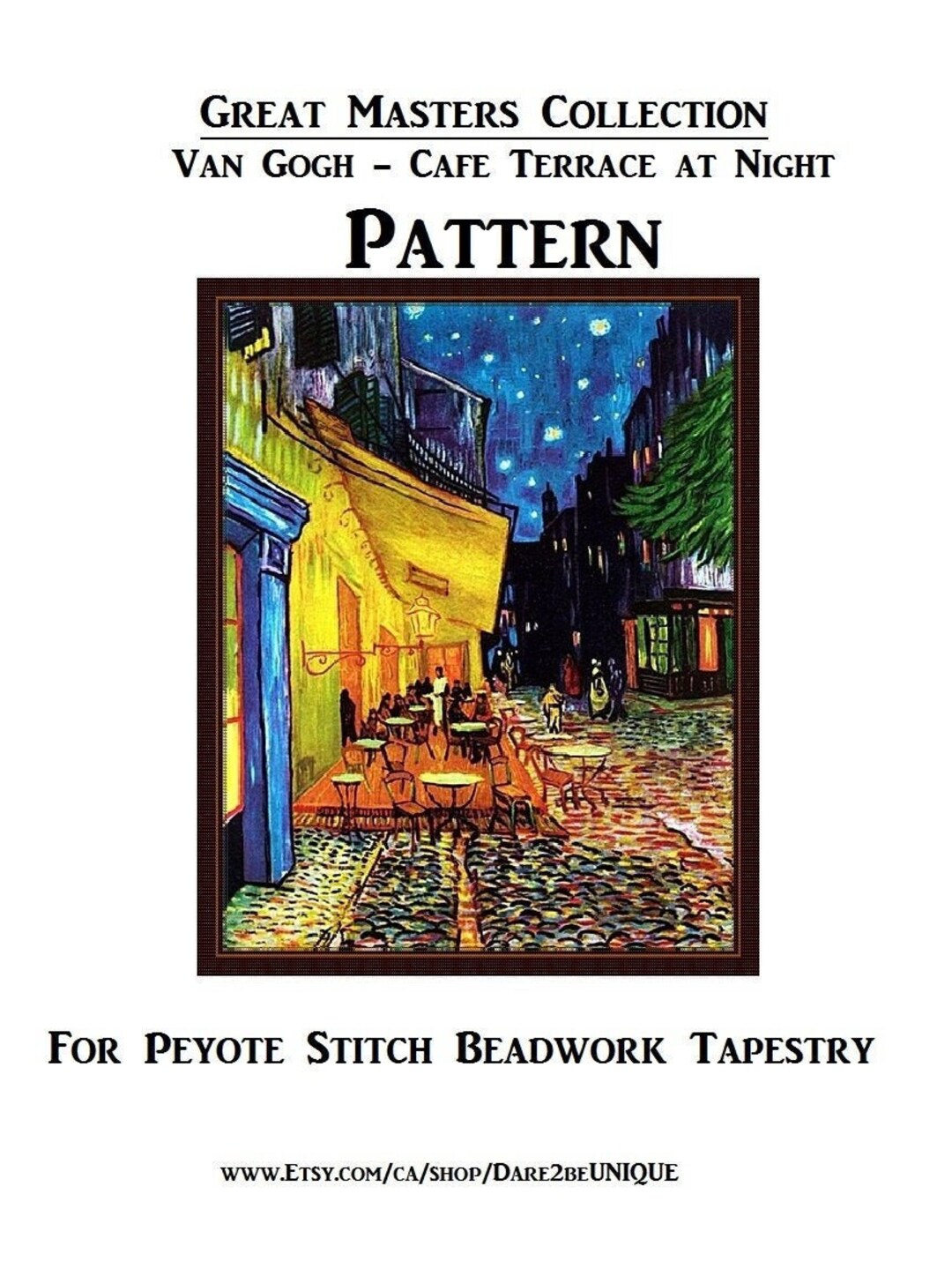 Van Gogh BEADWORK Patterns-perler + Bead Loom + Peyote + Brick Stitch ...