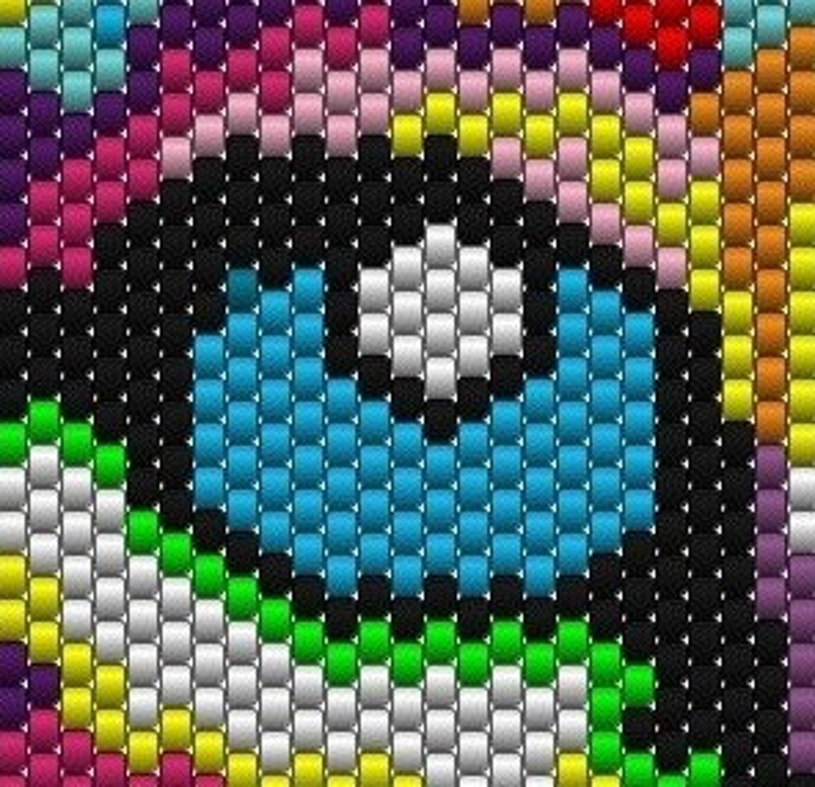 Rainbow Lion BEADWORK Tapestry PATTERN Peyote & Brick Stitch | Etsy