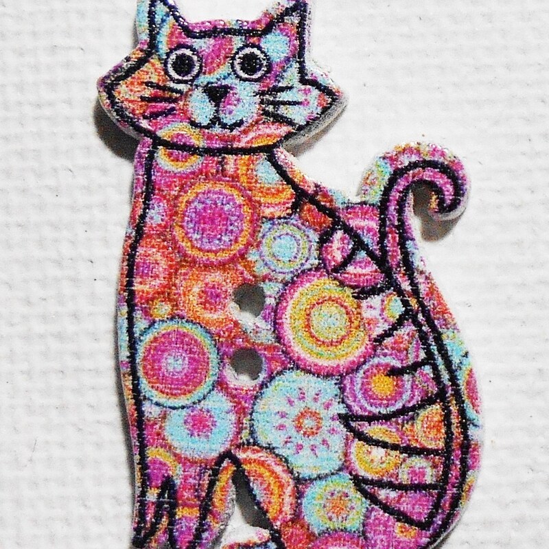Cat Buttons - Etsy