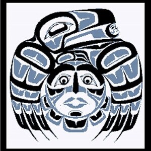 Salish Raven Cross Stitch PATTERN, Rug Hooking-plastic Canvas ...
