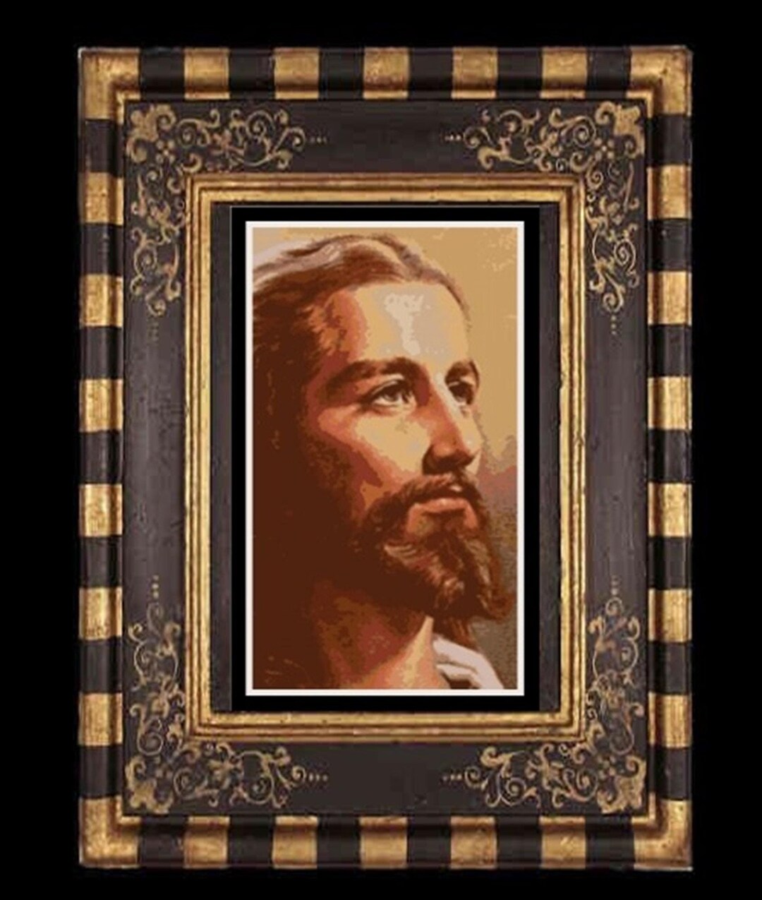 Jesus Christ PATTERN for Cross Stitch-rug Hooking-plastic Canvas ...
