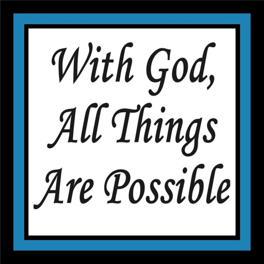 With God PATTERN-EASY Cross Stitch-rug Hook-plastic Canvas-needlepoint ...