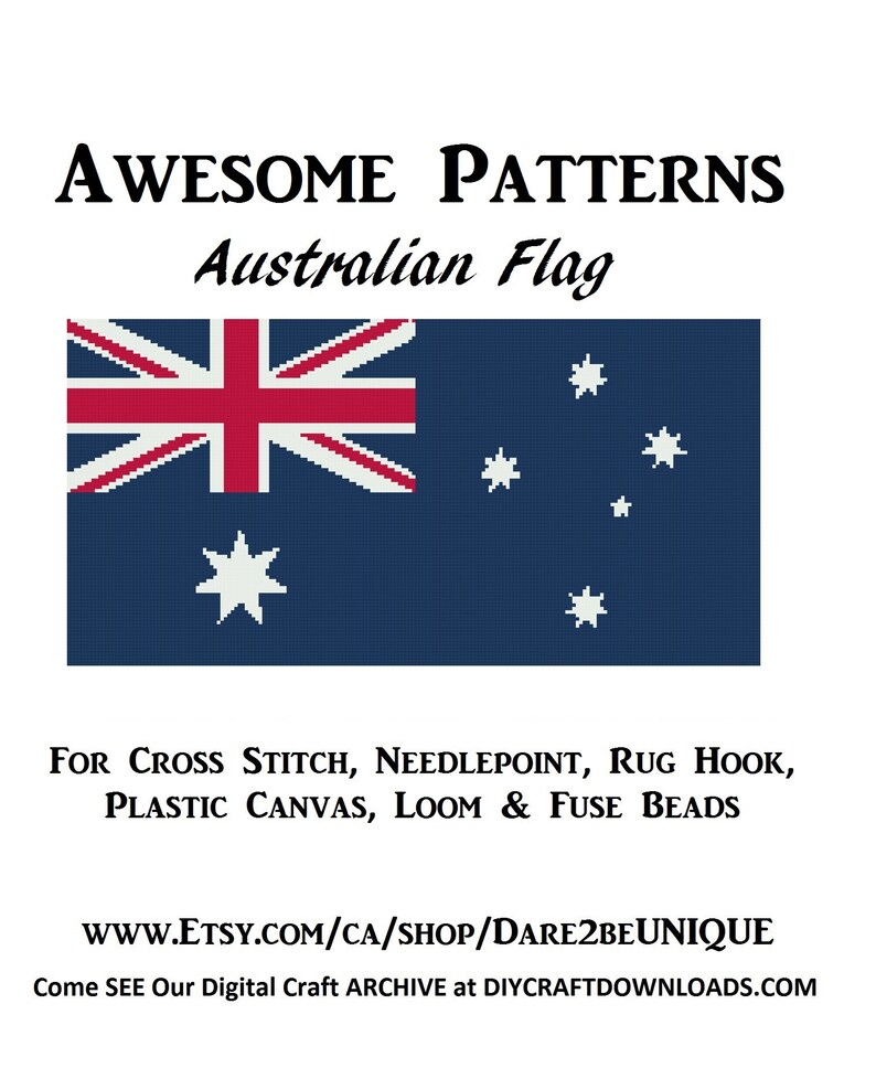 Flag PRINTABLE Cross Stitch PATTERN - Etsy