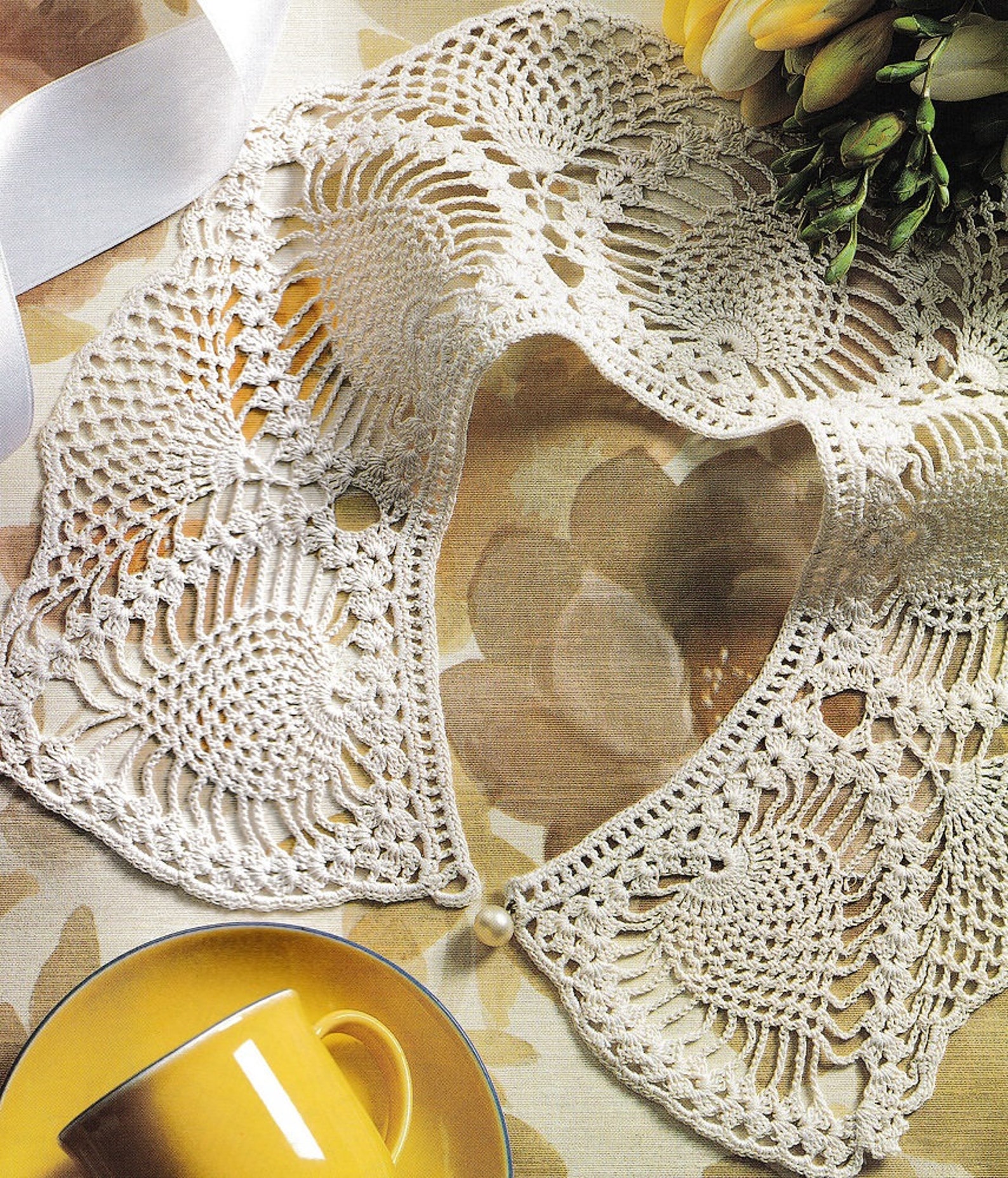 4 Victorian Collars Crochet Patterns Steampunk Lace Collar - Etsy