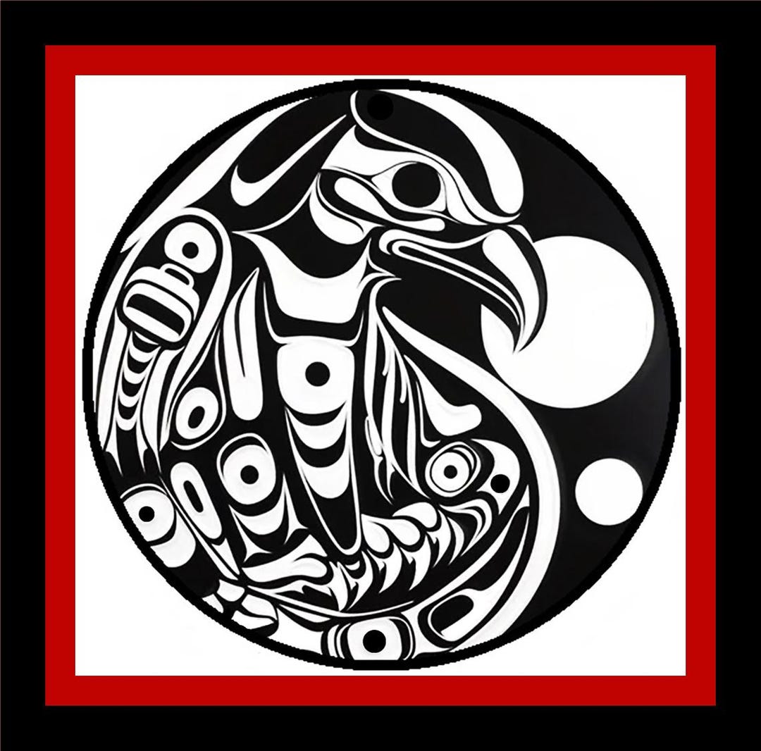 Salish Eagle Patterns-counted Cross Stitch-needlepoint-rug Hooking ...