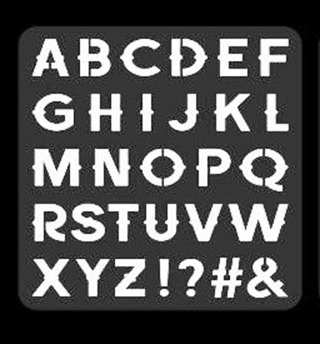 Letter Stencils-diy Art Decor-painting & Drawing 0n Walls-doors-cars ...