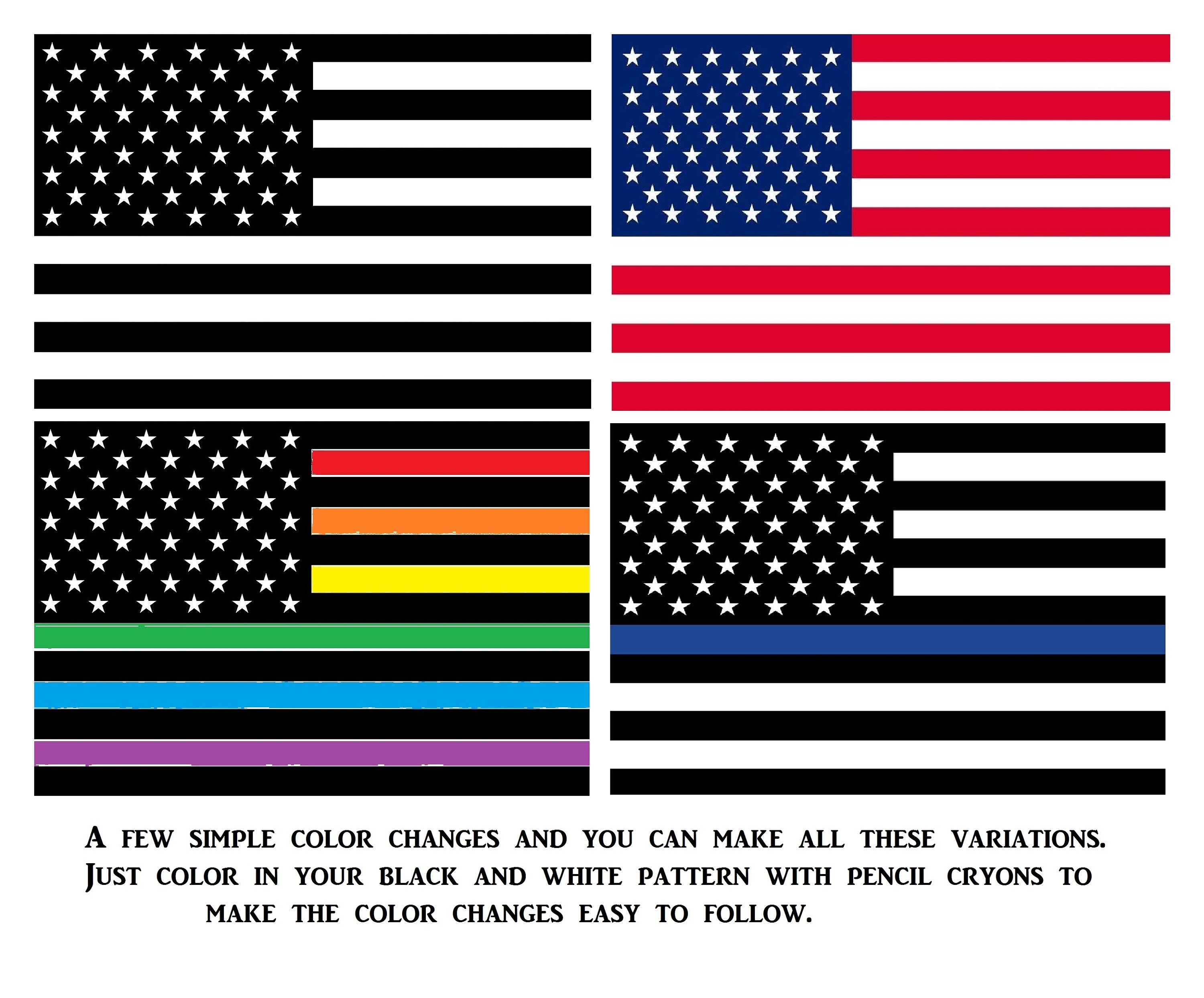 Flag PRINTABLE Cross Stitch PATTERN - Etsy