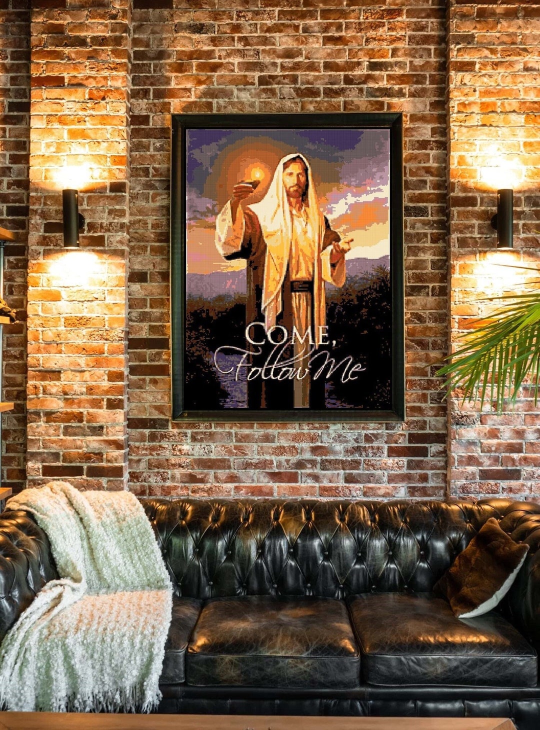 Jesus PATTERN for Counted Cross Stitch-rug Hooking-plastic Canvas ...