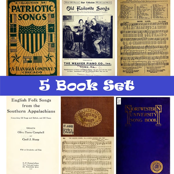 Vintage Song Book - Etsy