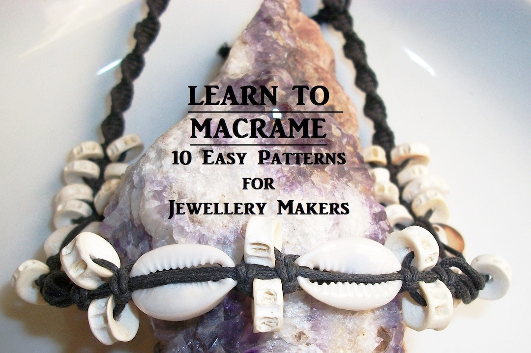 Macrame PRINTABLE Patterns BOOK, Kids Craft Tutorial Jewellery Making ...