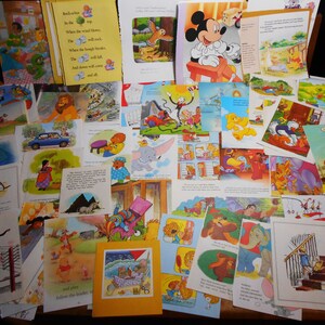 25 PAGES Vintage Paper Bundle, Childrens Book Pages Ephemera, Junk ...