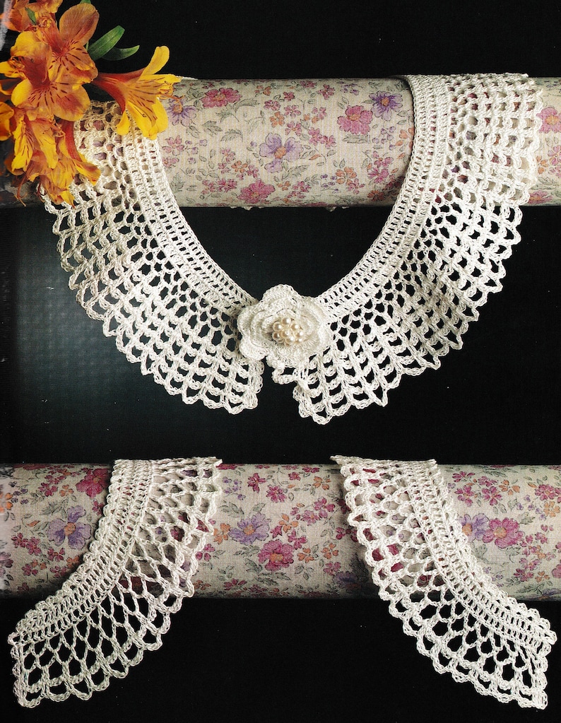 4 Victorian Collars Crochet Patterns Steampunk Lace Collar - Etsy
