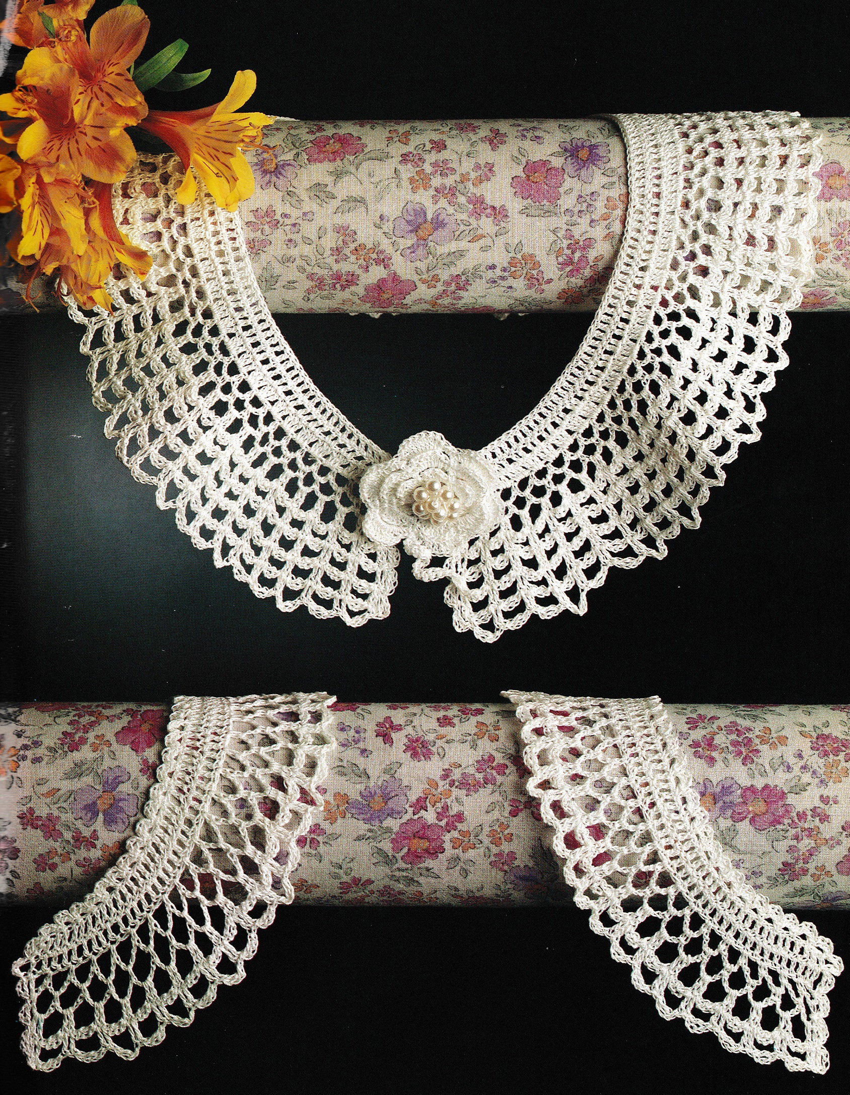 4 Victorian Collars Crochet Patterns Steampunk Lace Collar - Etsy