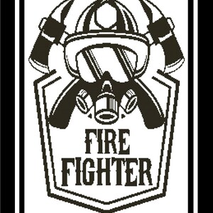 3 EASY Firefighter Patterns-cross Stitch-rug Hook-plastic Canvas ...