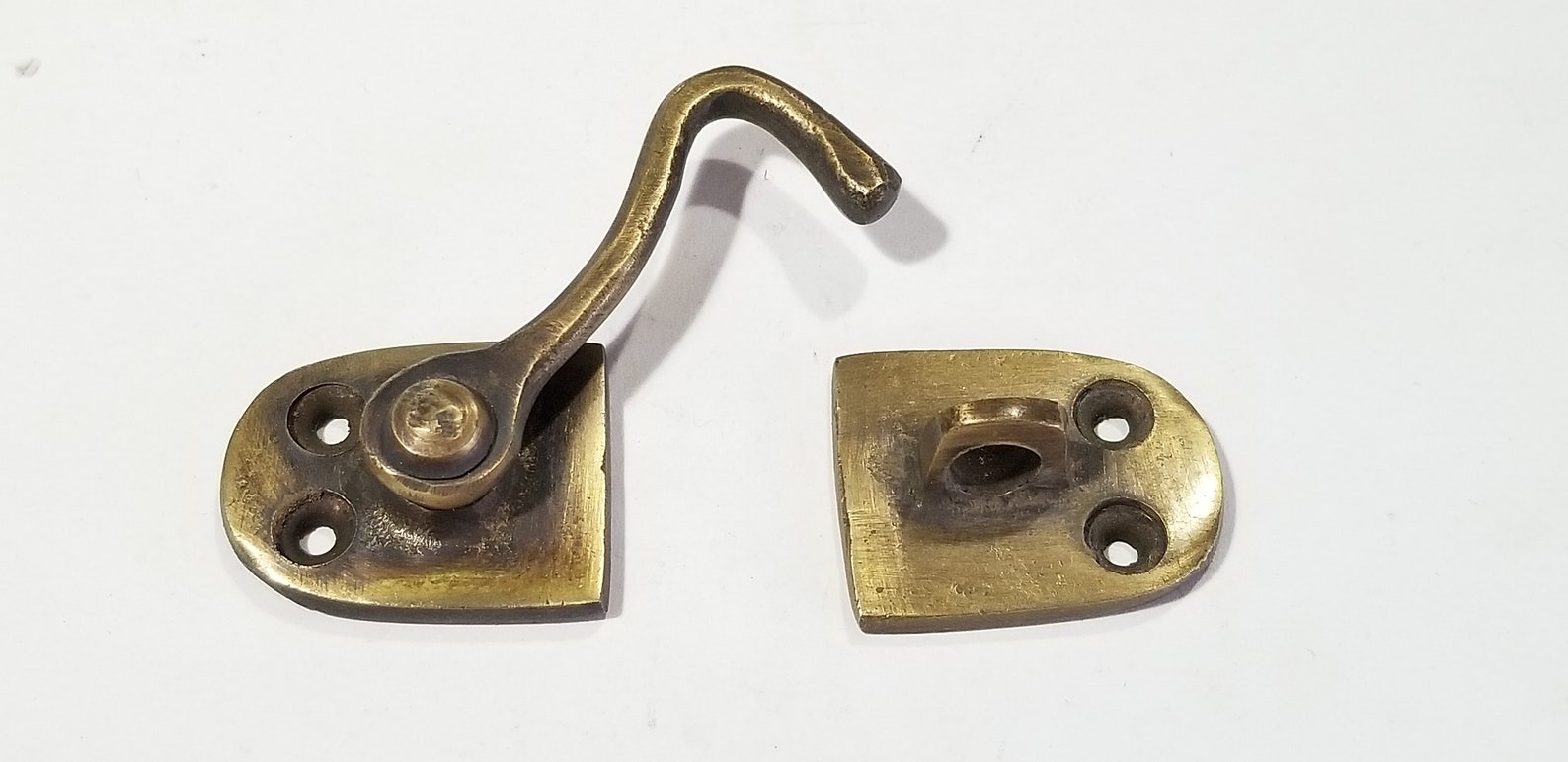 Solid Antique Style Cabin Door Gate Shutter Window Hook Bronze Brass 3 ...