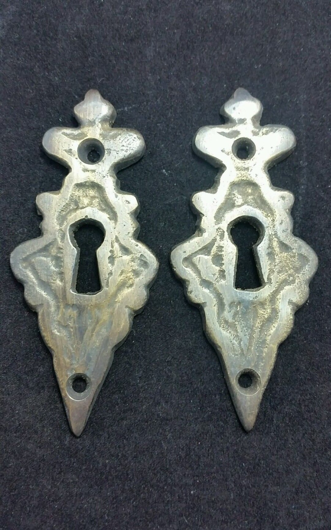 2 Vintage Antique Style, Ornate Eschutcheons, Keyhole Covers,doors ...