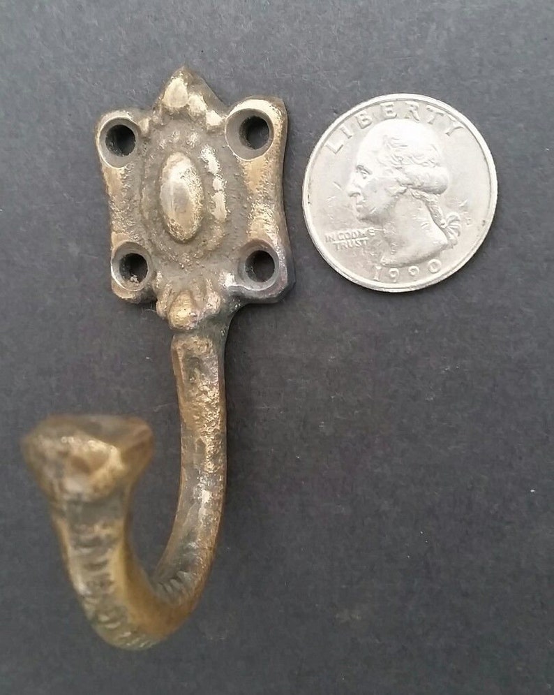2 X Single Coat Hat Hooks Unique Antique Style Ornate - Etsy