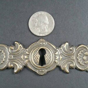 2 Antique French Brass Escutcheons Hardware Ornate Fancy | Etsy