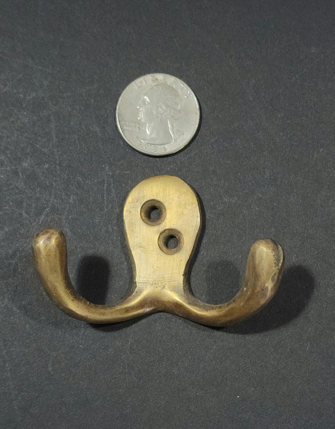 Solid Brass Double Hook, Bathroom Hook, Clothes Coat Peg. Coat Hook Wall, Vintage Old Style Hook ...