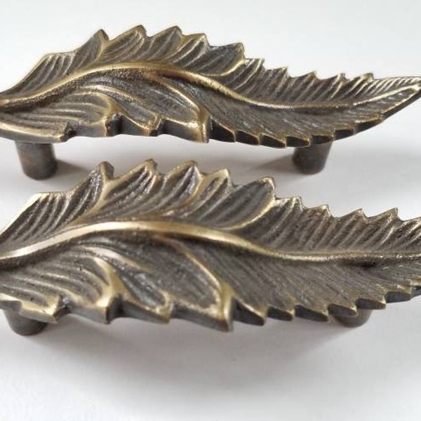 Leaf Drawer Pulls - Etsy