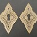 2 Vintage Antique Style East Lake Victorian Diamond Shape Escutcheons ...