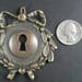 2 X Antique Style French Brass Escutcheon, Hardware Ornate Fancy ...