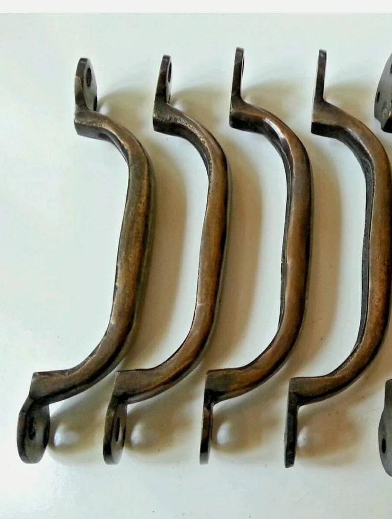 4 X Solid Brass Antique Style Lg. Strong File Cabinet Handle - Etsy