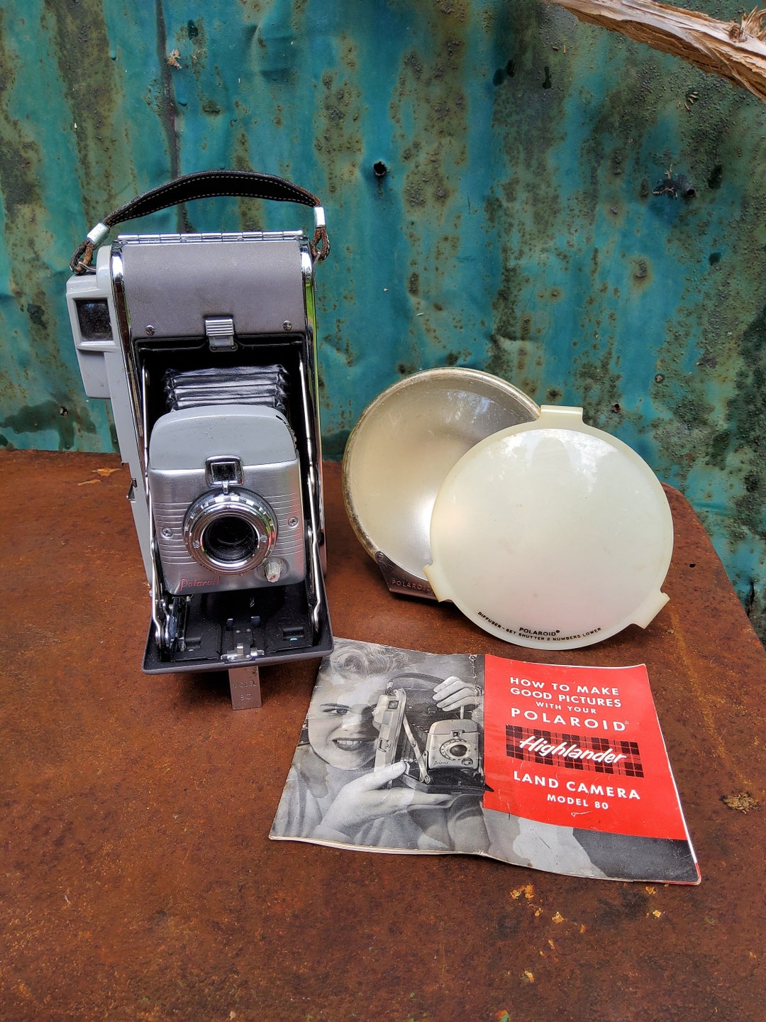Polaroid Land Camera Model 80 W/ Some Accessories, Untested Very ...