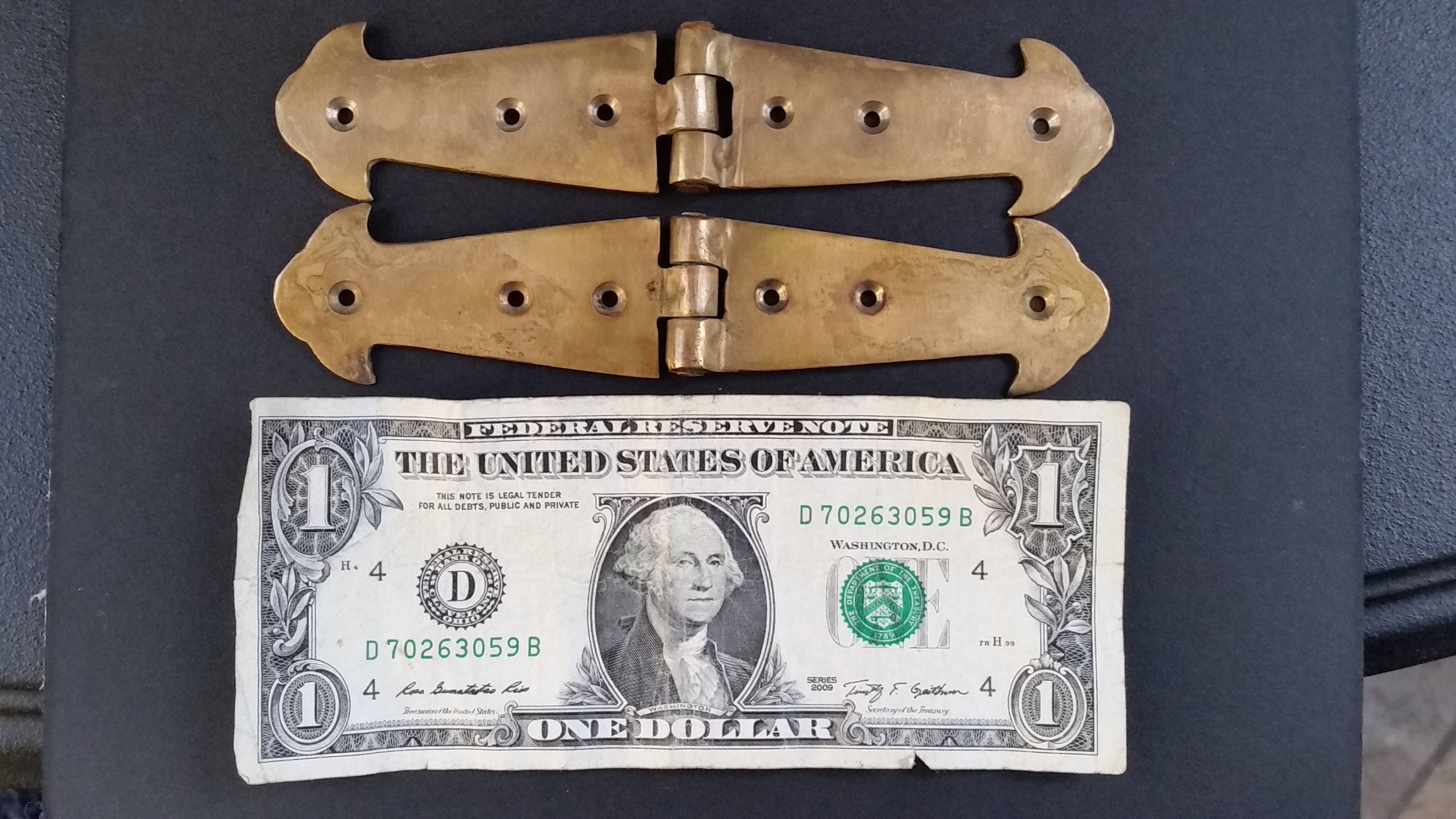 2 X Antique Style Solid Brass Ornate Rustic Rat Tail Hinges - Etsy