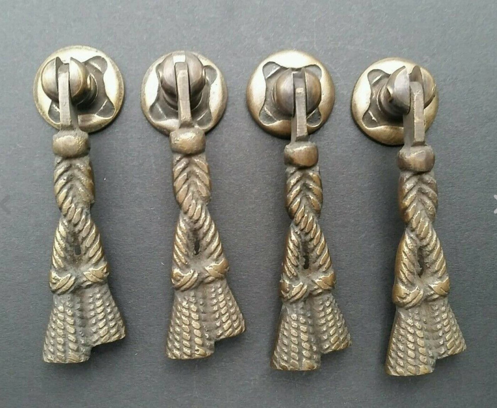4 X Decorative Classic Rope and Tassle Pendant Drop Handles | Etsy