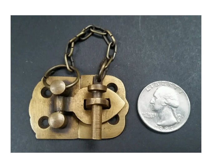 Unique Vintage Style Small Cabinet Door Pin Latch, Jewelry Box Clasp ...