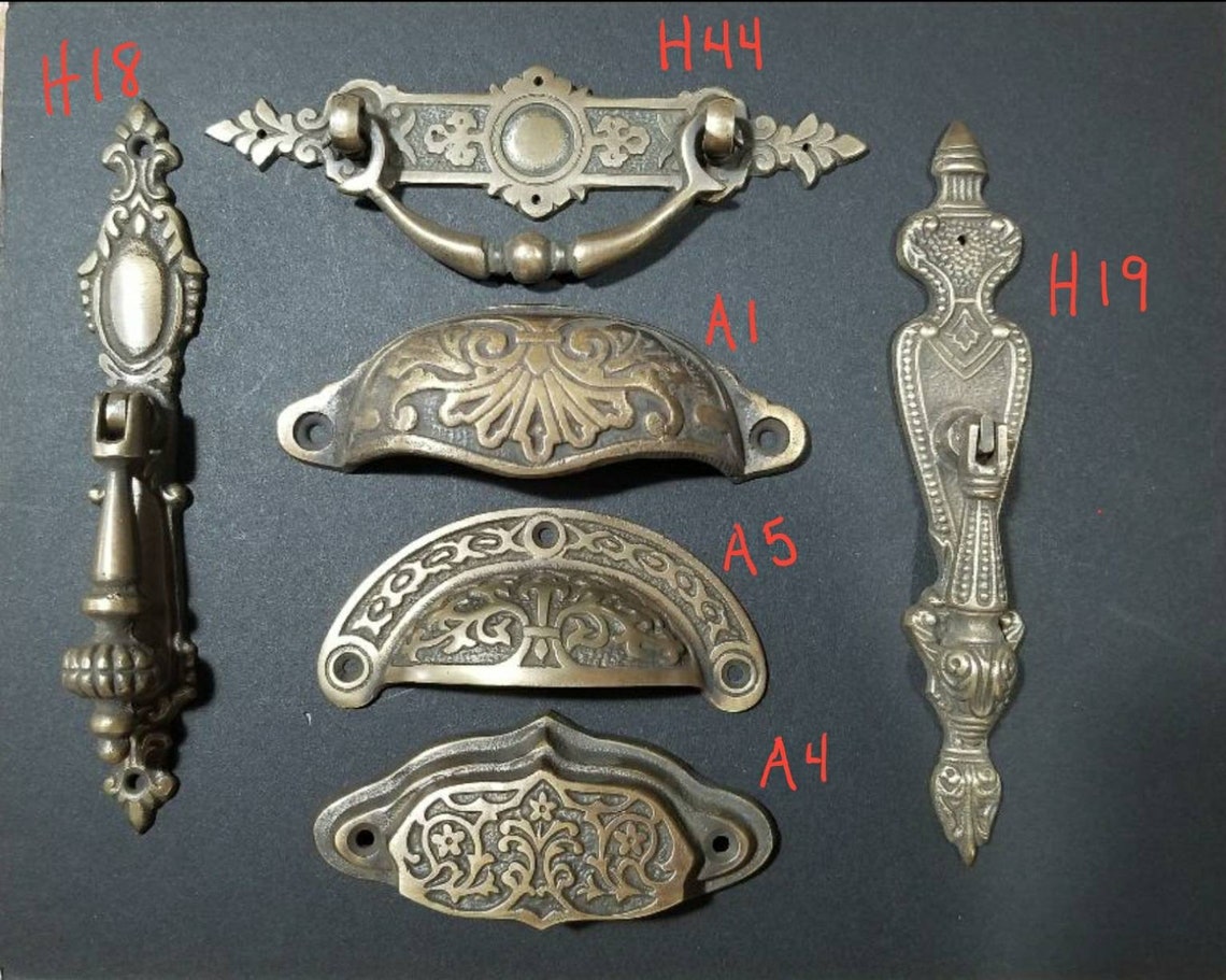 Solid Brass Antique Vintage Style Victorian Art Nouveau - Etsy