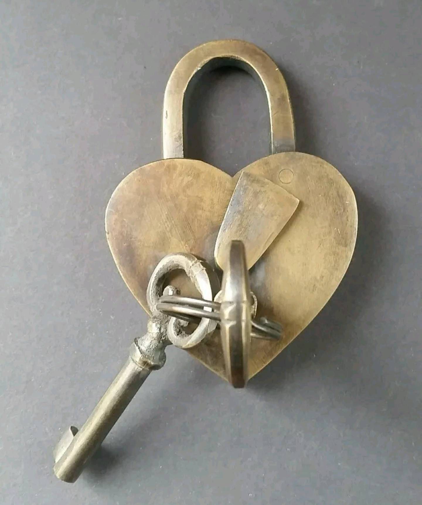 Heart Shaped Love Lock Commitment Lock Paris Bridge Lock - Etsy