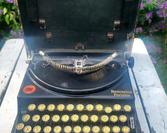 Remington Portable Typewriter - 1920s Portable, Antique Typewriter, as ...
