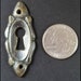 6 Ornate Vertical Small Solid Brass Eschutcheon Keyhole Covers Size 2 ...
