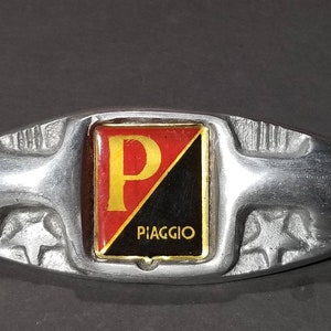 Vintage Style Vespa Piaggio Scooter Legshield Badge Emblem Retro ...
