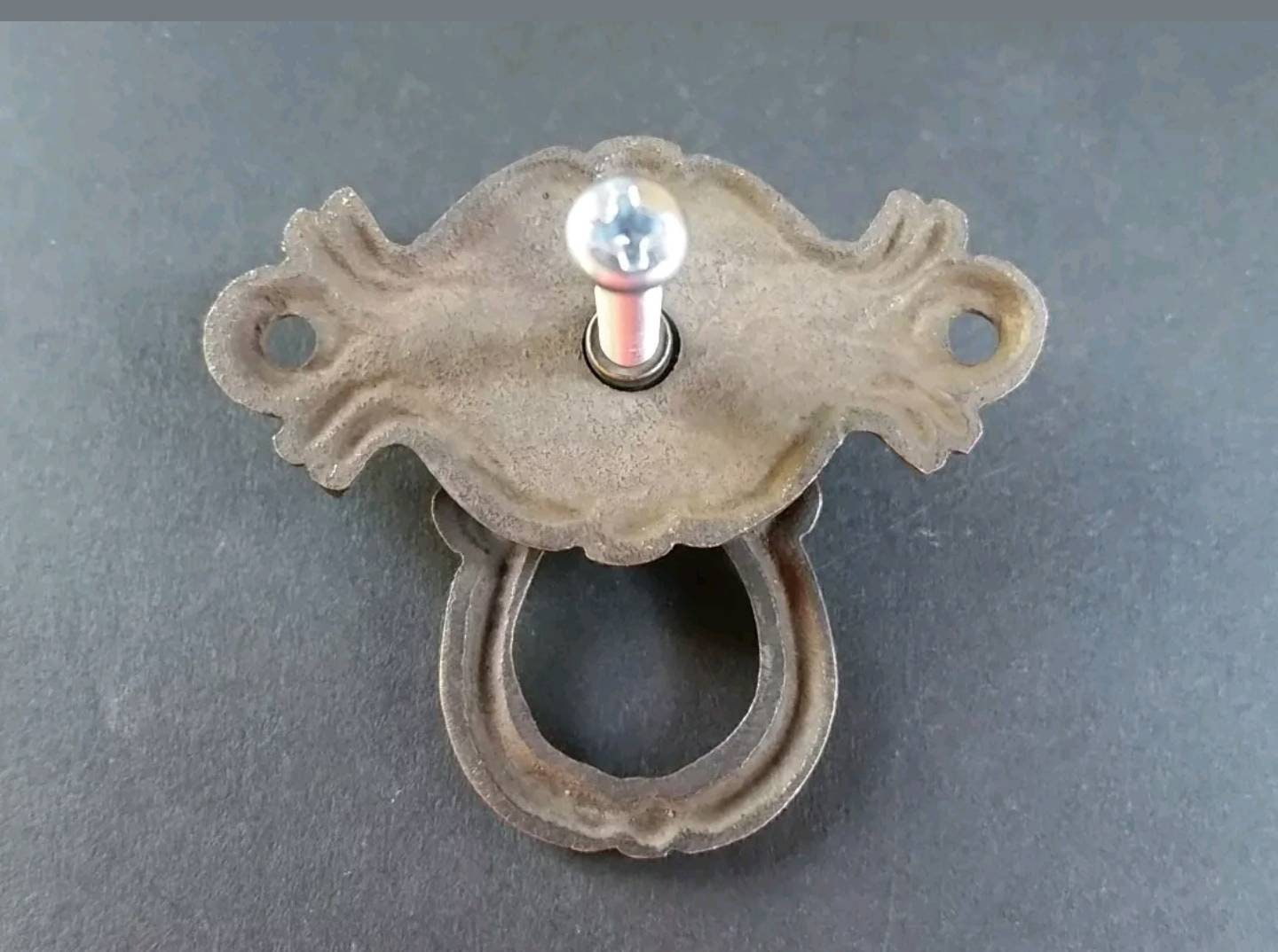 4 Ornate Drop Ring Drawer Pulls Handles Cabinet Hardware in - Etsy