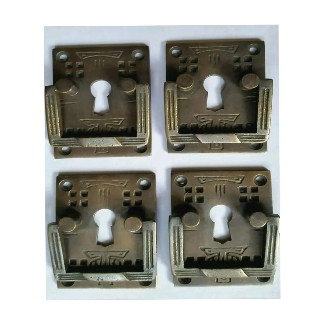 4 X Arts and Crafts / Mission Handles Vertical 2" Frank Lloyd Wright ...