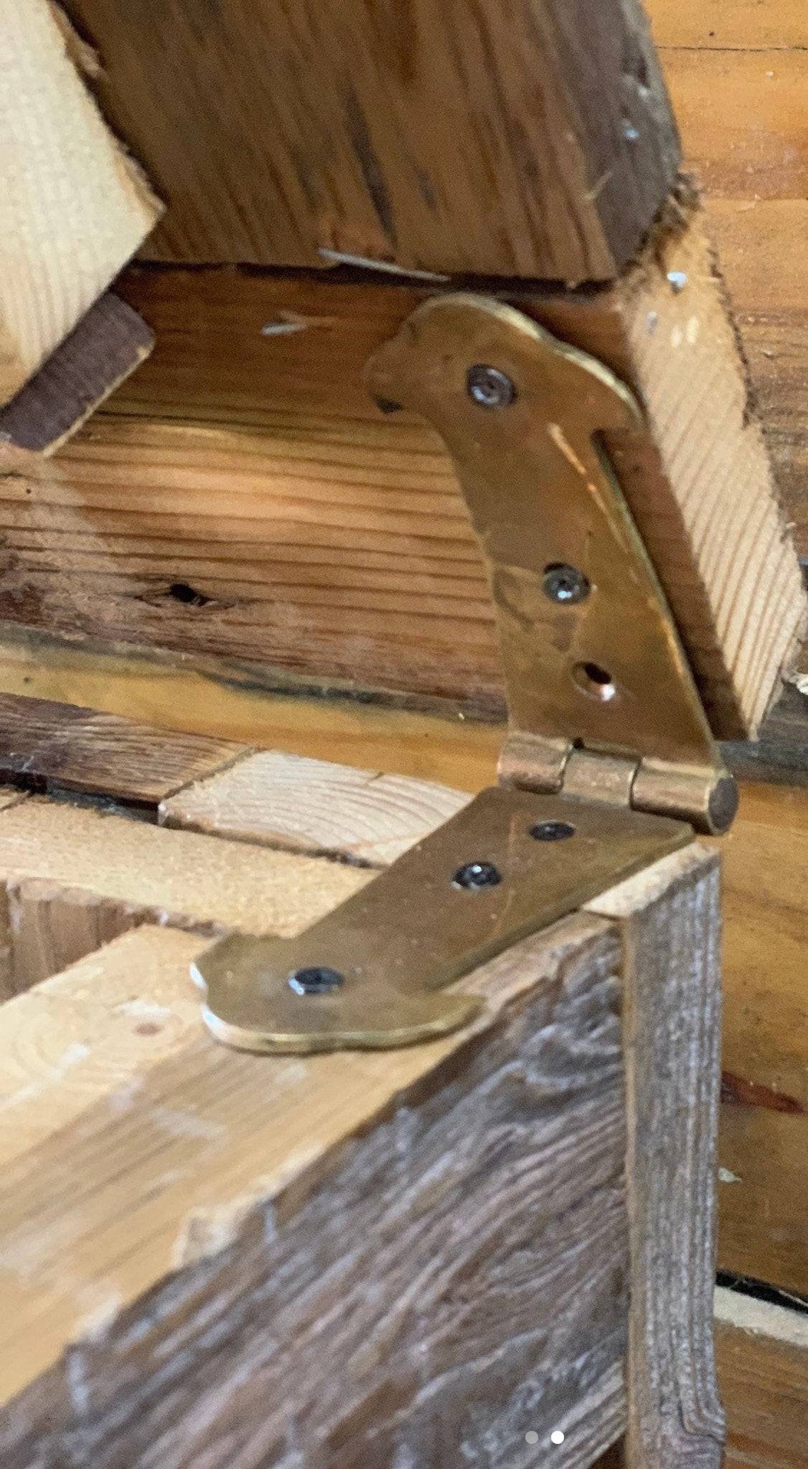 2 X Antique Style Solid Brass Ornate Rustic Rat Tail Hinges - Etsy