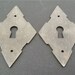 2 Vintage Antique Style East Lake Victorian Diamond Shape Escutcheons ...