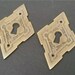 2 Vintage Antique Style East Lake Victorian Diamond Shape Escutcheons ...