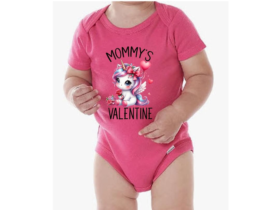 Baby Valentine's Day One Piece, Baby Valentine, Mommy's Valentine, Daddy's Valentine, Valentine ...