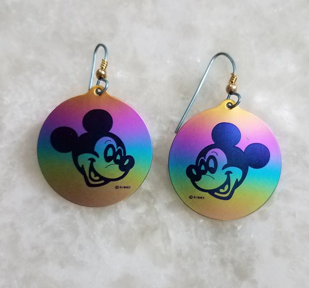 Vintage MICKEY MOUSE - Disney / Spectore Titanium Earring Hoops ...
