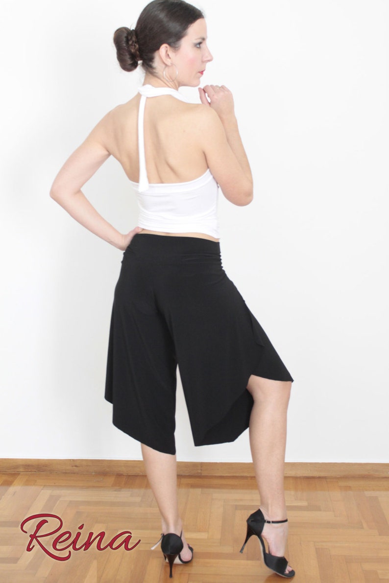 Tango Milonga Salsa Dance Pants Black Red Dark Green With - Etsy UK